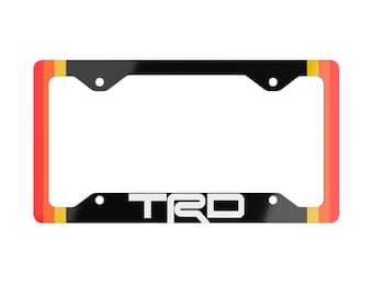 Toyota-retro-heritage-license-plate-frame-trd-offroad-tacoma-fj-cruiser ...