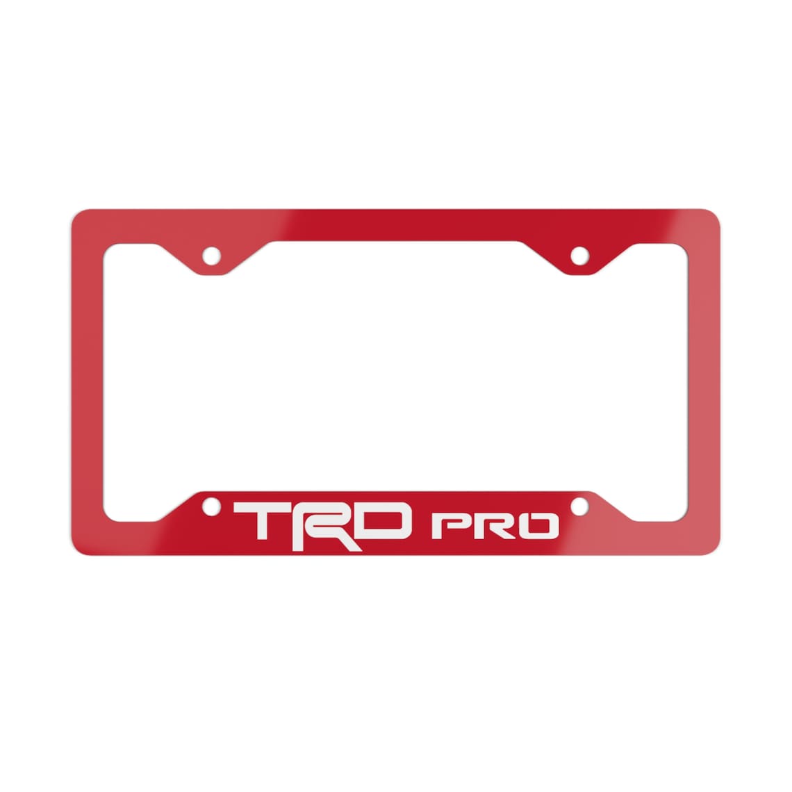 TRD PRO License Plate Frame (red With White Logo) - Etsy