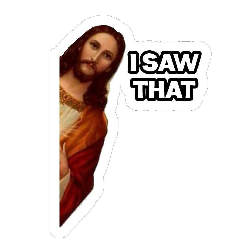 Jesus I Saw That Sticker - Etsy
