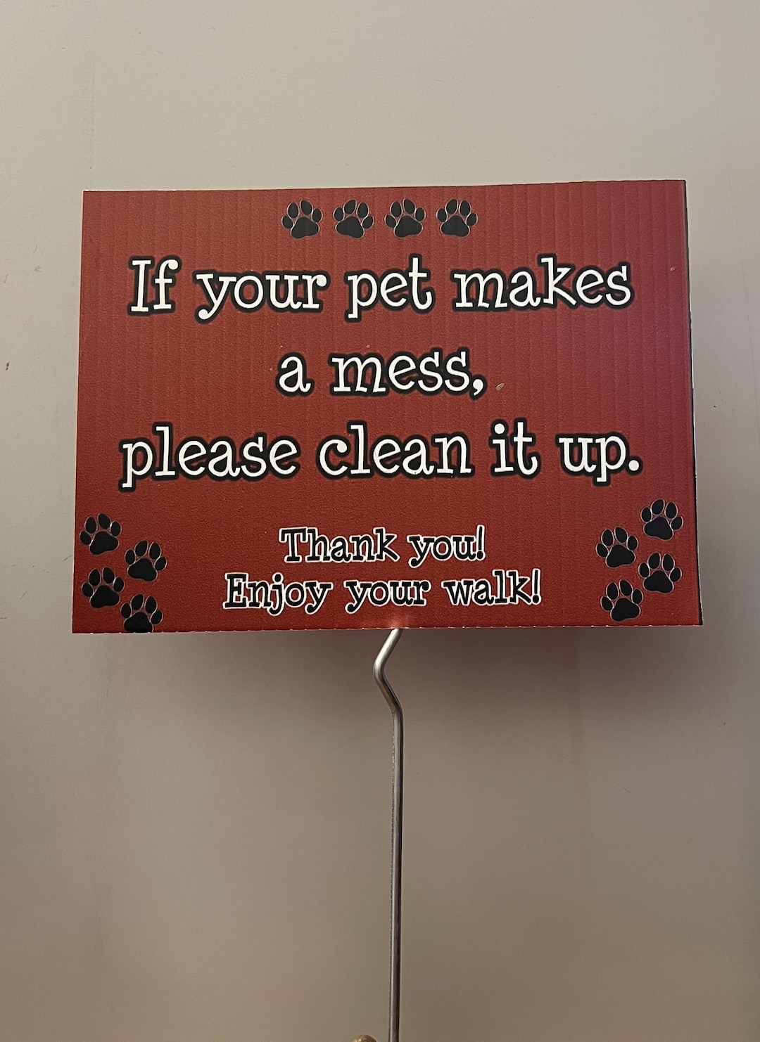 Pet Clean up Sign - Etsy