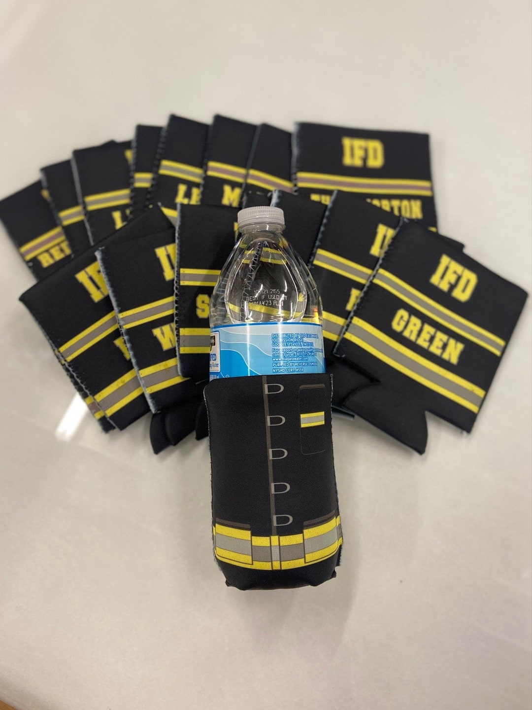 Fire Bunker Gear Can Cozies - Etsy