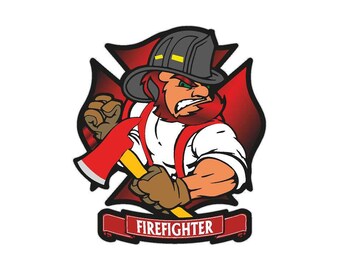 Fallen Firefighter Decal | Etsy