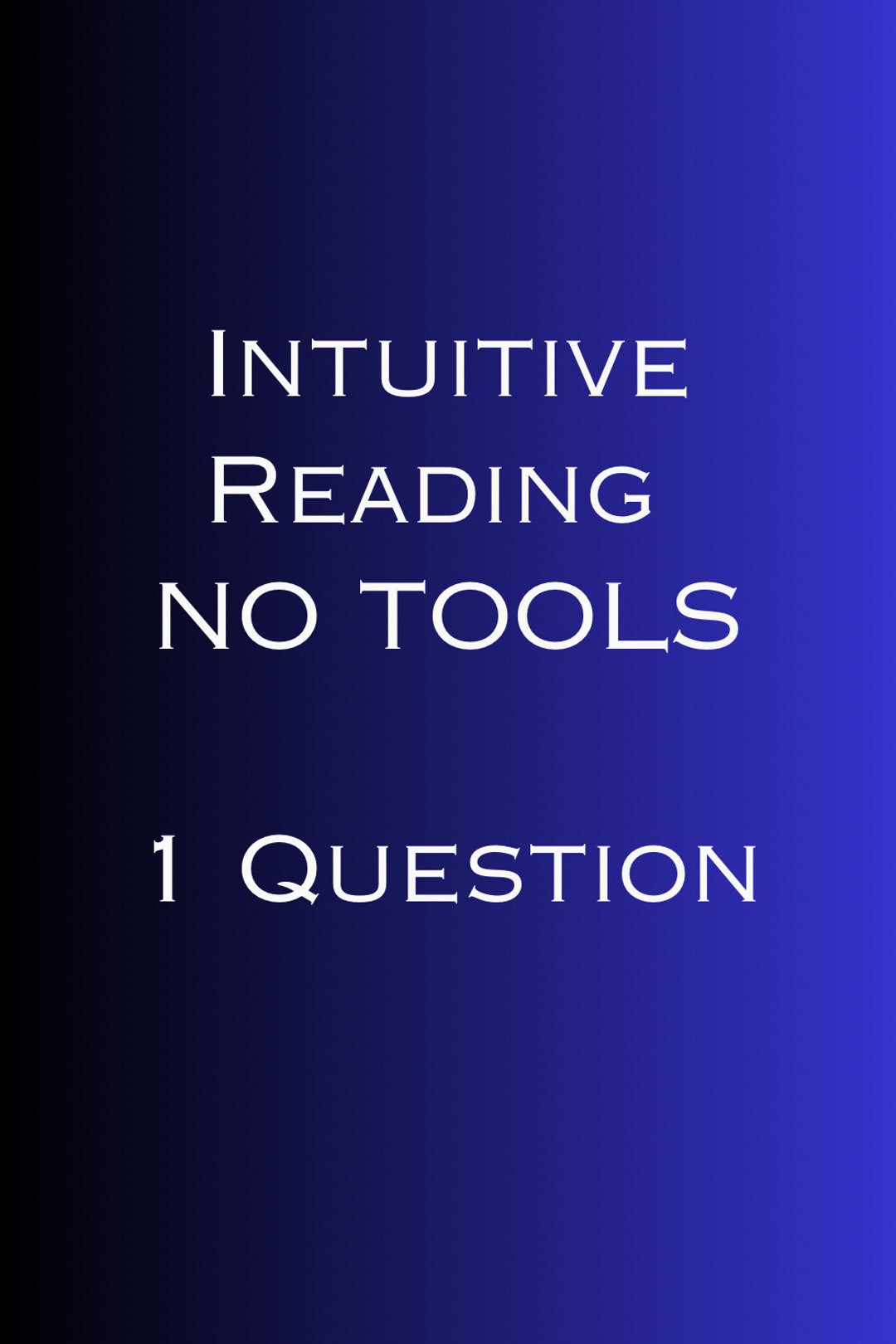 Intuitive Psychic Reading NO TOOLS, Psychic Reading, NO Tools Intuitive ...
