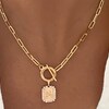 18k Gold Filled Disc Chain Necklace, Sequin Chain Necklace, Round Disc ...