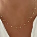 18k Gold Filled Disc Chain Necklace, Sequin Chain Necklace, Round Disc ...