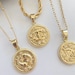 12mm Zodiac Signs Gold Round Zodiac Charms Stainless Steel - Etsy