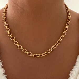 18k Gold Filled Rolo Chain, Rolo Chain Necklace, Gold Filled Necklace ...
