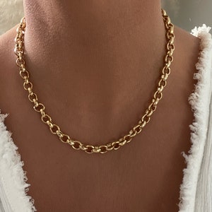 18k Gold Filled Rolo Chain, Rolo Chain Necklace, Gold Filled Necklace ...