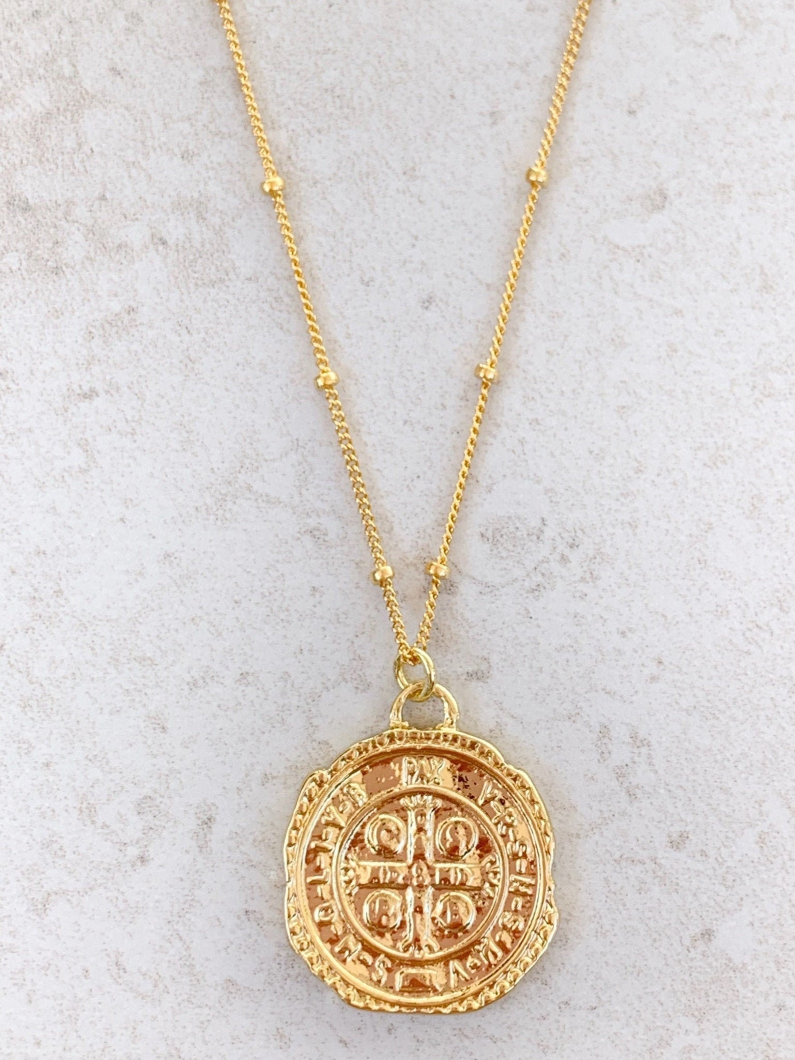 Coin Necklace Gold Coin Necklace Gold Filled Necklace - Etsy
