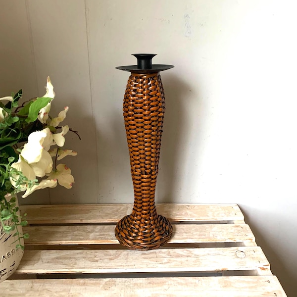 Rattan Holder With Candle - Etsy