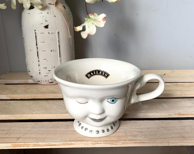 Baileys Irish Cream Mug Winking Face Vintage Reproduction Helen Hunt ...