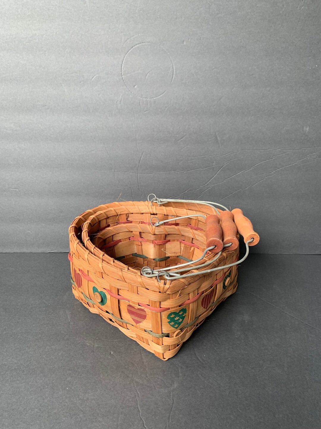 Vintage Stair Step Baskets Set of 3 Graduated Sizes Primitive Farmhouse ...