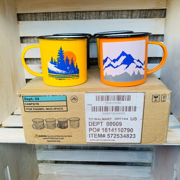 Personalized Camping Mugs Set - Etsy