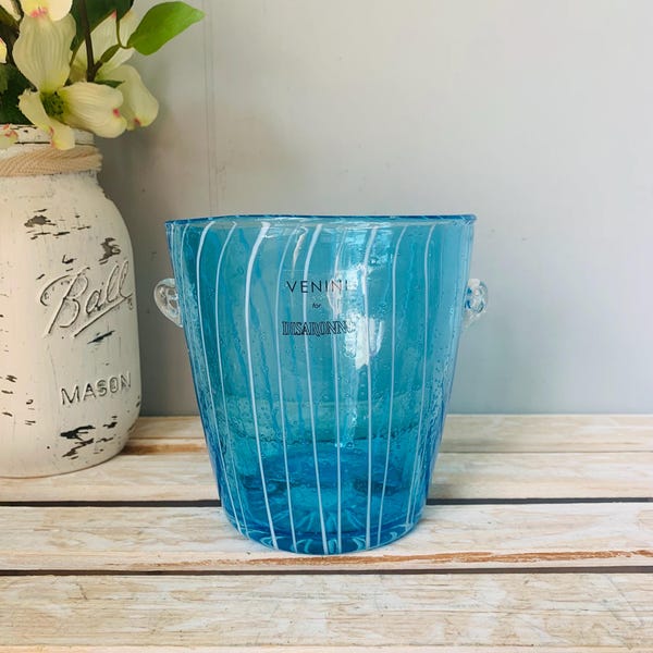 Turquoise Ice Bucket - Etsy