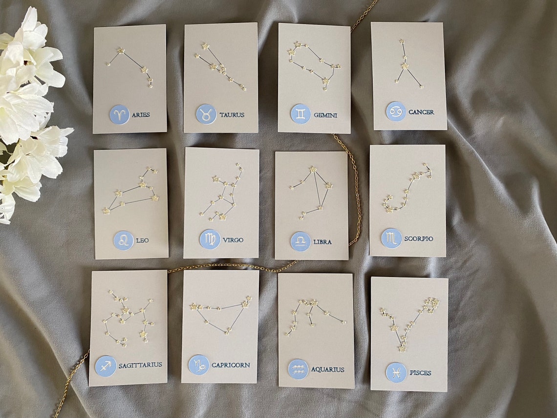 Star Sign Papercraft Art - Etsy