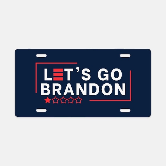 Let's Go Brandon License Plate | Etsy