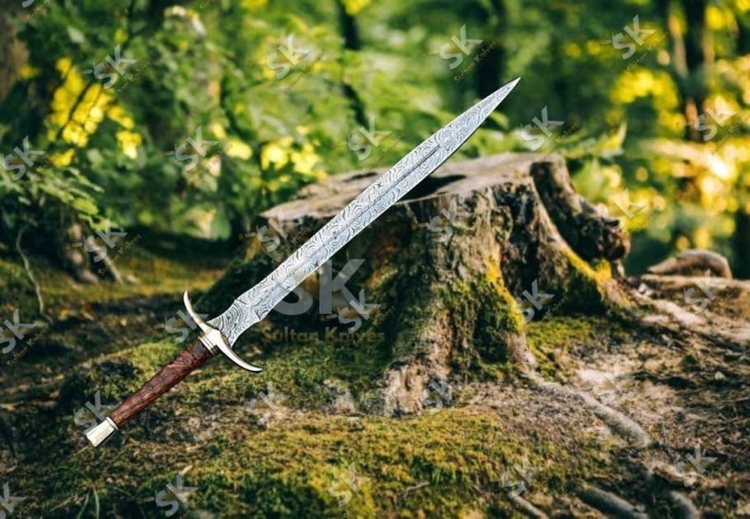 VIKING SWORDS Handmade Forged Damascus Steel, Unique Holiday Gift for ...