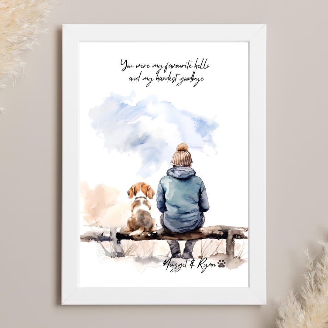 Pet Memorial Gifts, Pet Loss Gifts, Dog Bereavement Gift, Dog Print ...
