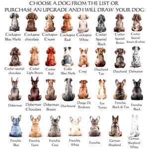 Owner and Pet Print, Dog Gifts for Owners, Dog Print, Personalised ...