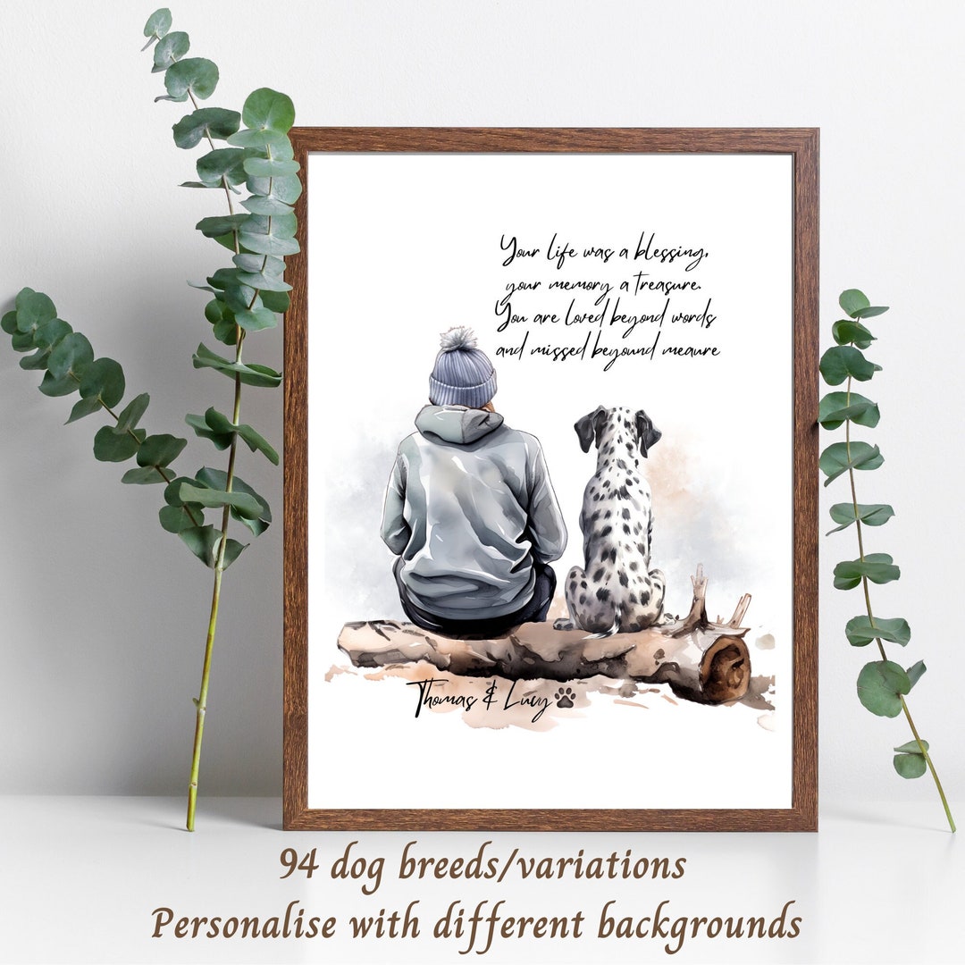 Dog Bereavement Gift, Pet Loss Gifts, Dog Memorial Gift, Dog Loss, Rip ...