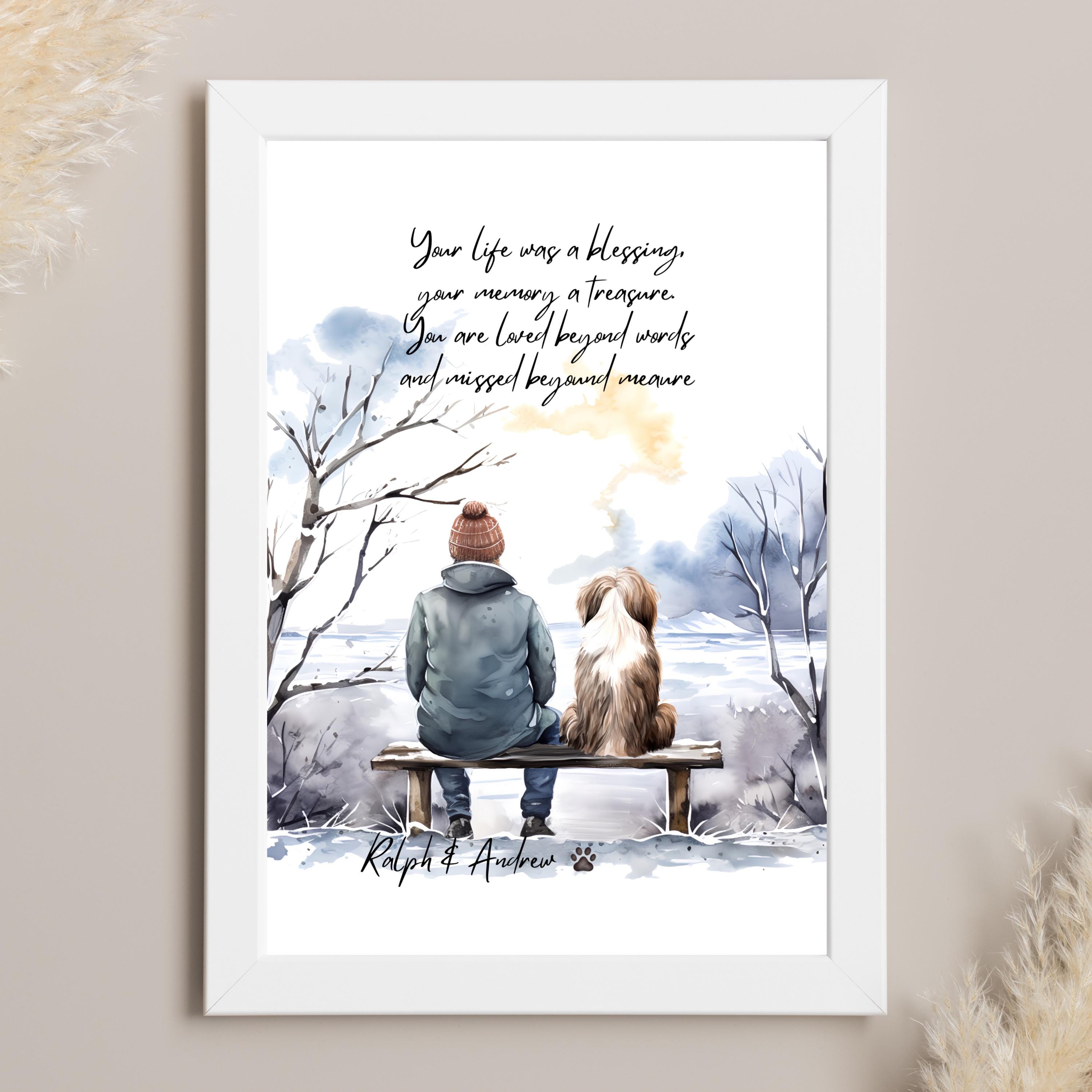 Pet Memorial Gifts, Pet Loss Gifts, Dog Bereavement Gift, Dog Print ...