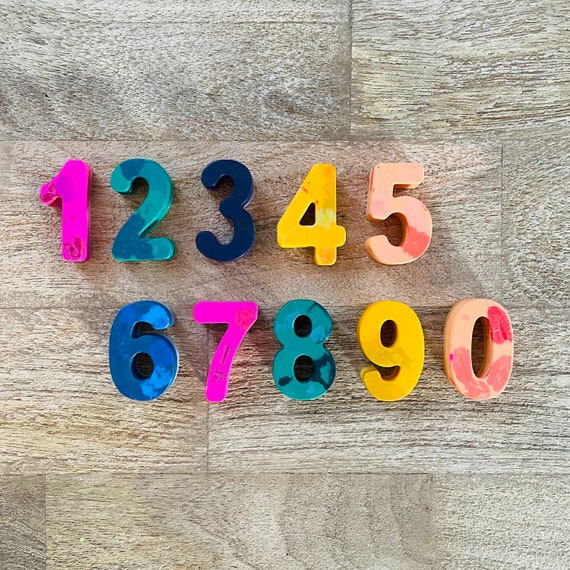 Number Crayon Set Custom Crayons Personalized Crayons - Etsy