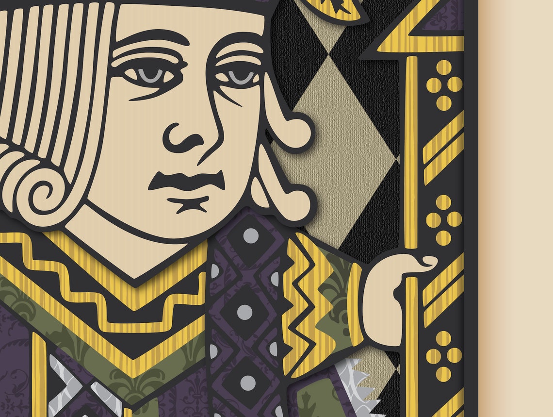 Playing Card Wall Art Playing Card Print Man Cave Decor Jack Of Clubs Etsy 
