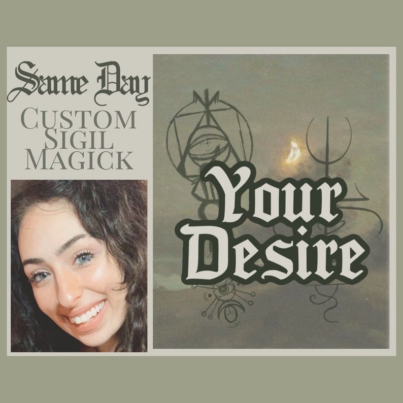 Personalized Sigil Magick, Same-day: Custom Made, Manifest A Desired ...