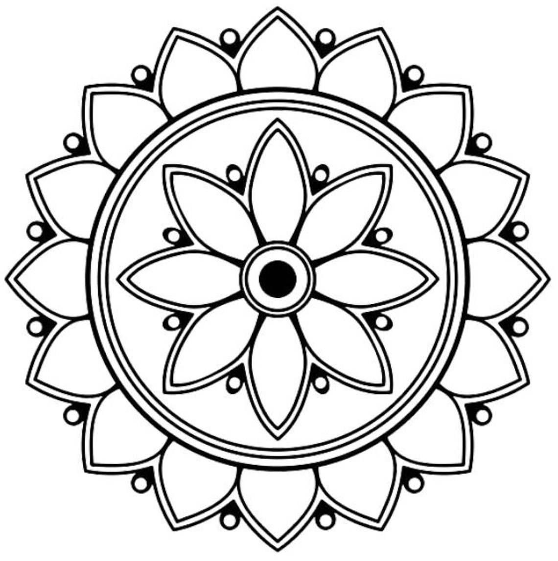 50 High Quality Mandala Color Pages - Etsy