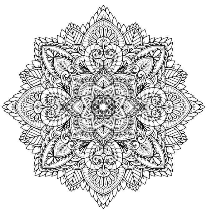 50 High Quality Mandala Color Pages - Etsy