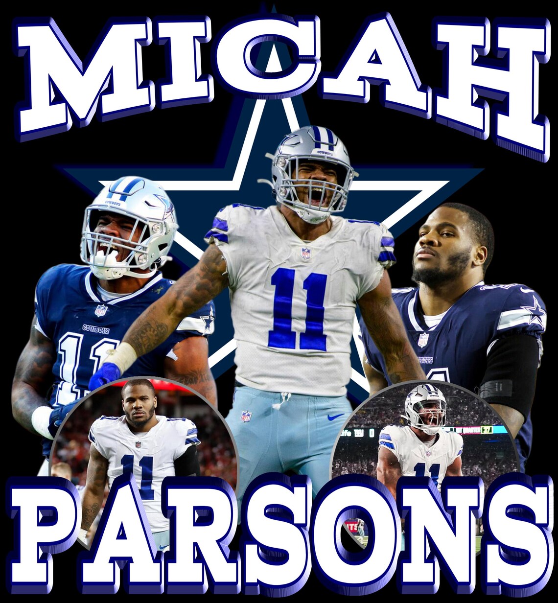 Micah Parsons Png for DTF & SUBLIMATION - Etsy