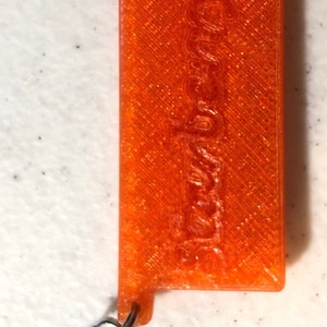 3D Printed Personalized Keychain pla/carbon Fiber PLA - Etsy