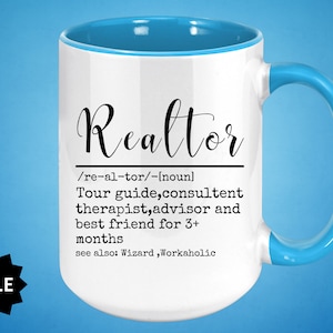 Realtor Definition Mug, Funny Realtor Coffee Mug, Real Estate Coffee ...