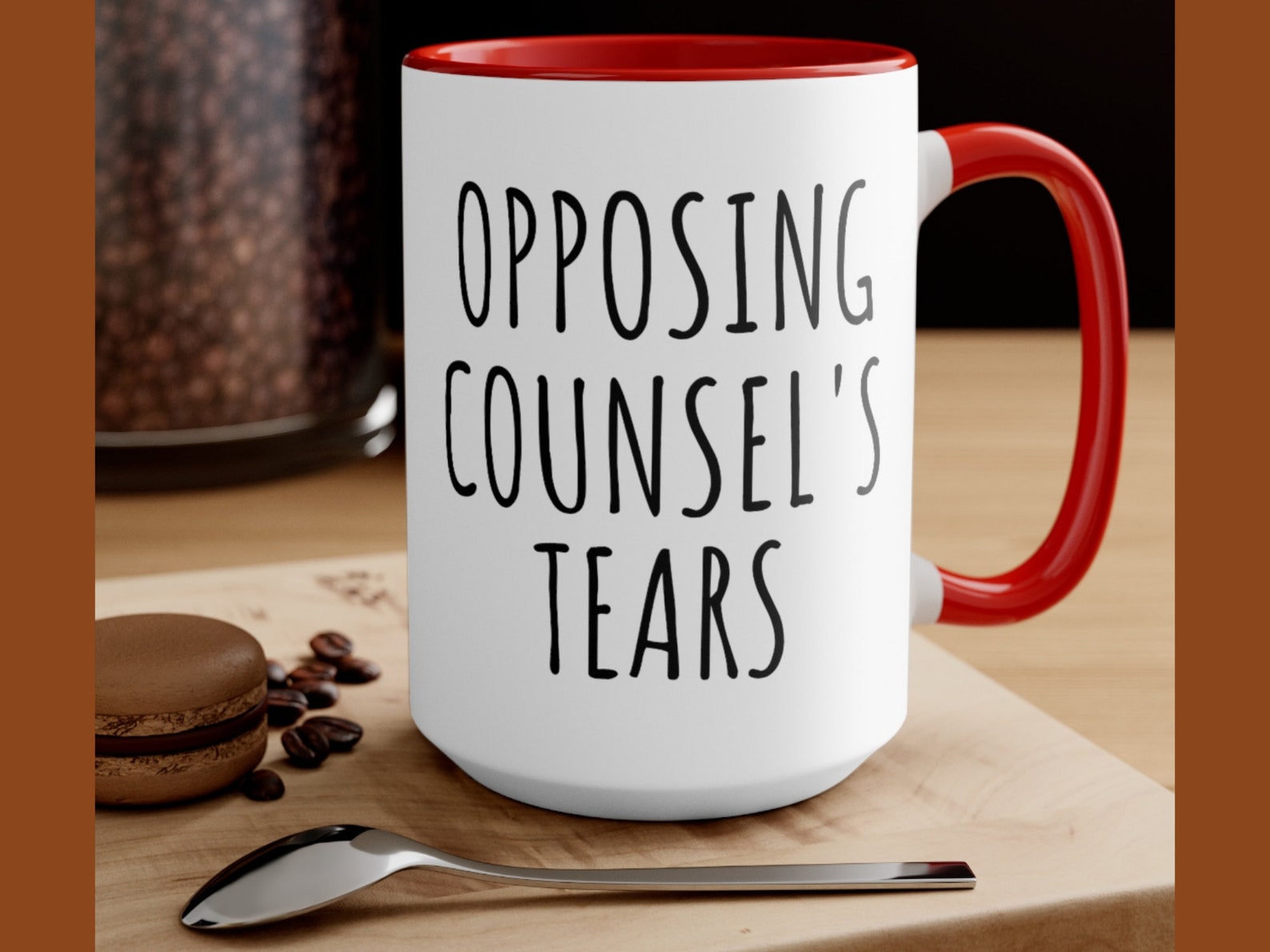 Opposing Counsel's Tears funny lawyer mug gift for | Etsy