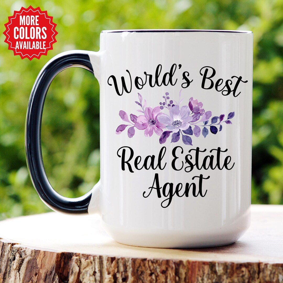 Funny Real Estate Agent Gift, Worlds Best Real Estate Agent Mug ...