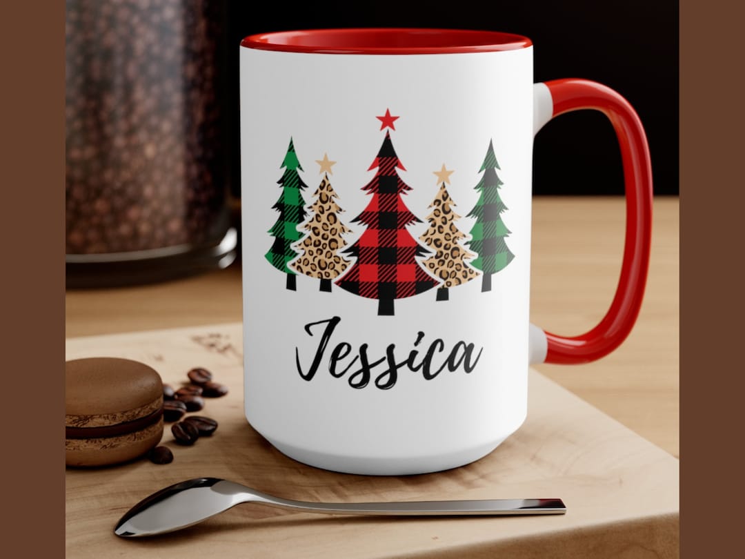 Personalized Christmas Tree Coffee Mug Holiday Coffee Mug,seasonal ...