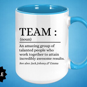 Team Definition, Best Team Ever, Personalized Mug, Employee ...