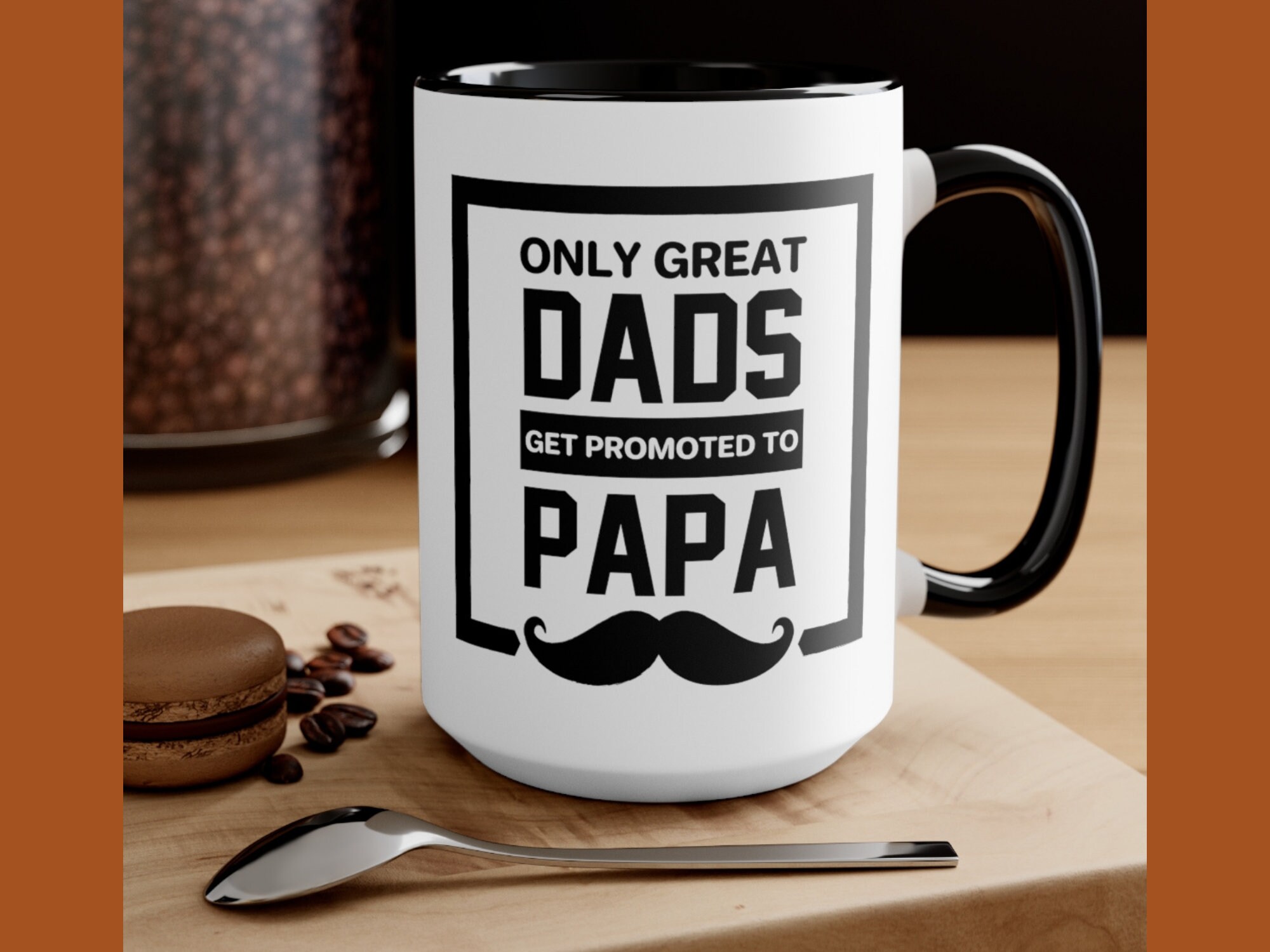 Gift for Papa Coffee Mug Only The Best Papas Get Promoted To | Etsy