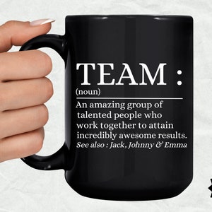 Team Definition, Best Team Ever, Personalized Mug, Employee ...