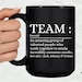 Team Definition, Best Team Ever, Personalized Mug, Employee ...