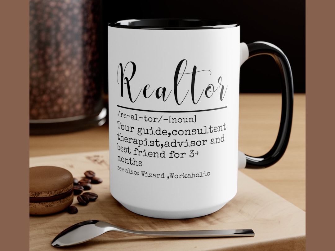 Realtor Definition Mug, Funny Realtor Coffee Mug, Real Estate Coffee ...