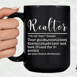 Realtor Definition Mug, Funny Realtor Coffee Mug, Real Estate Coffee ...