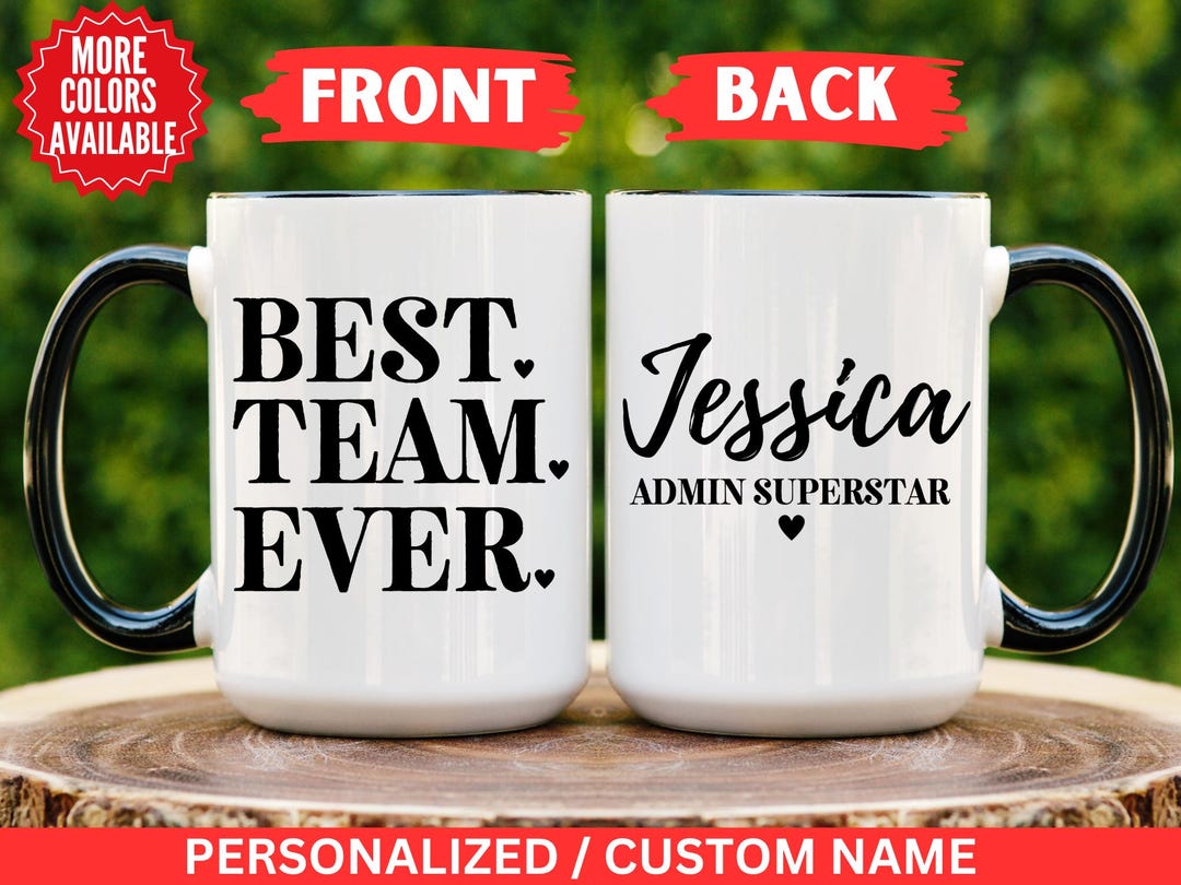 Best Team Ever Mug, Employee Appreciation Gifts, Personalized Coworker ...