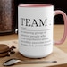 Team Definition, Best Team Ever, Personalized Mug, Employee ...