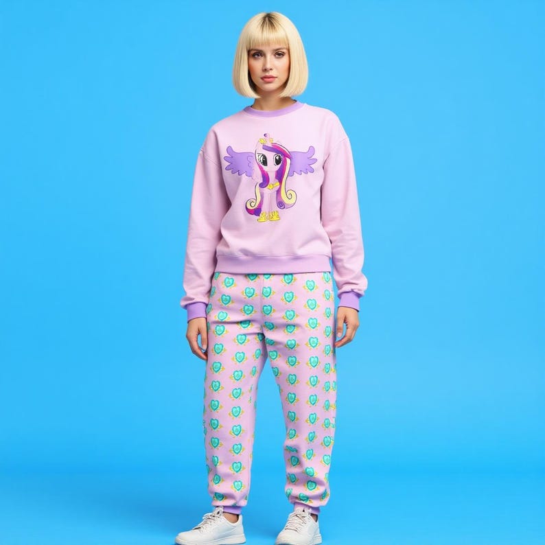Pink Princess Pony 2 Piece Jammies With Cuffs - Etsy
