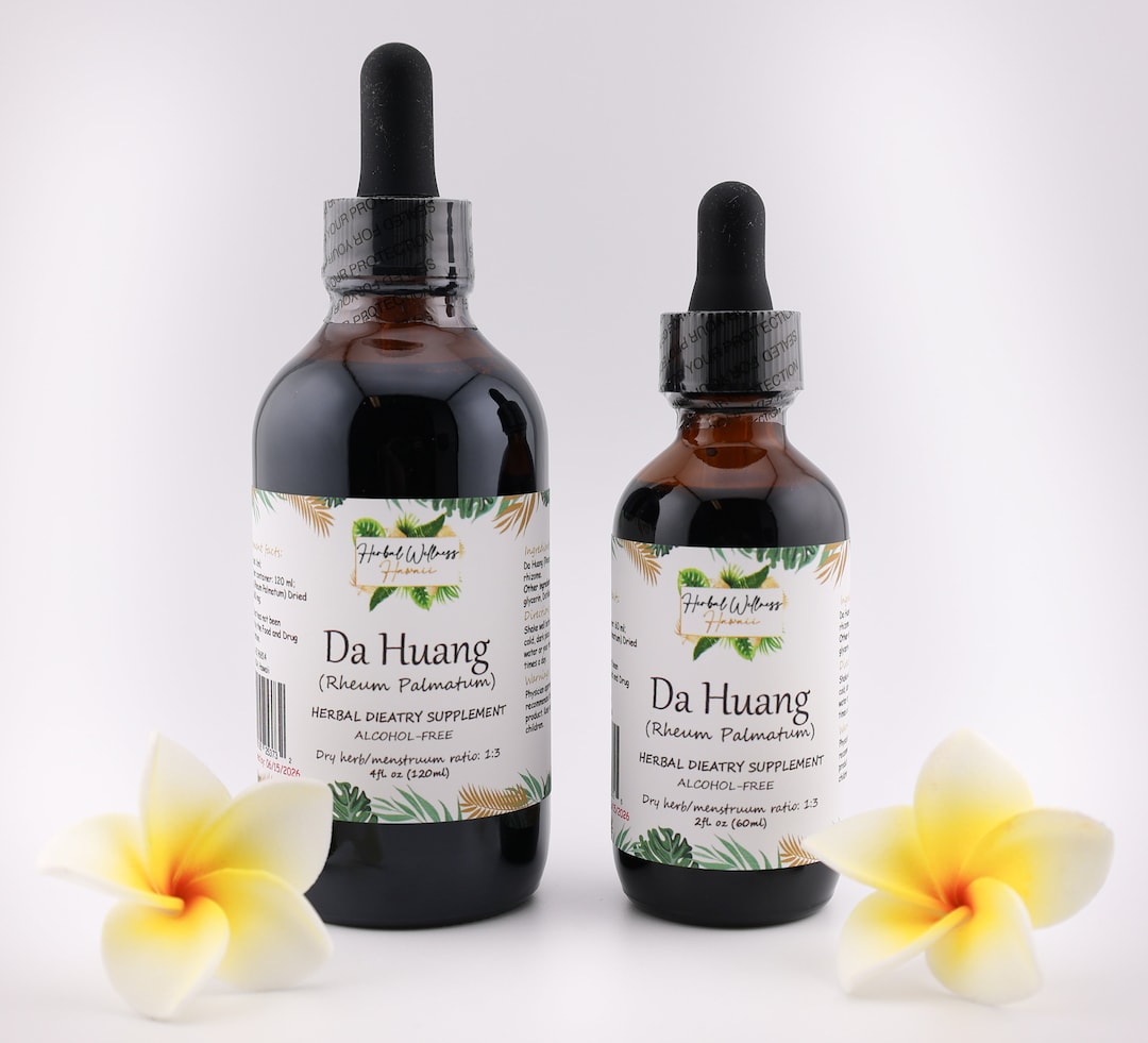 Da Huang (rheum Palmatum) Dried Rhizome Alcohol-free Liquid Extract - Etsy