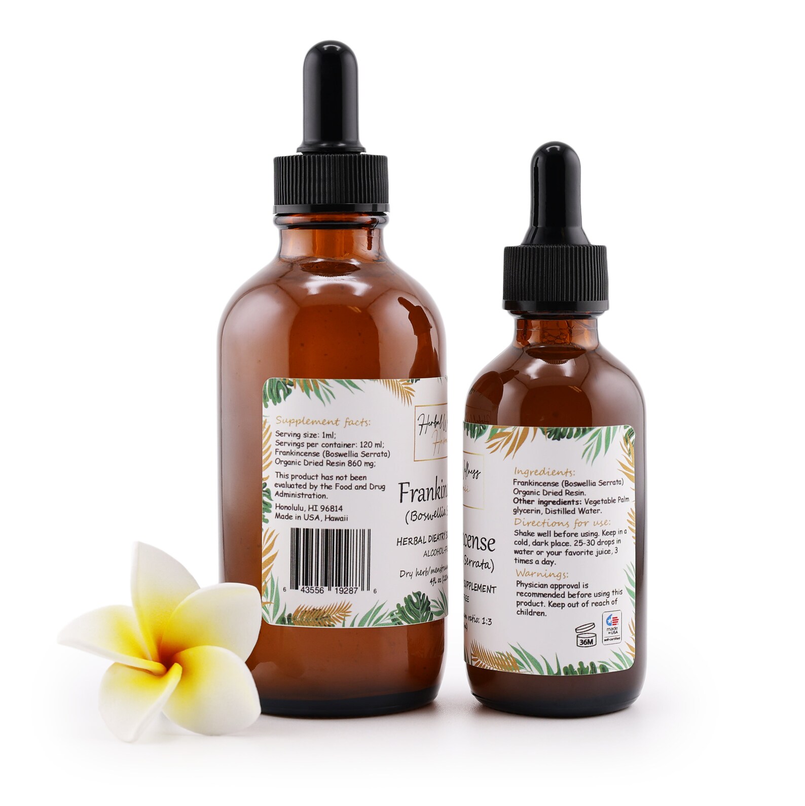 Frankincense Liquid Extract - Herbal Wellness Supplement, Boswellia ...