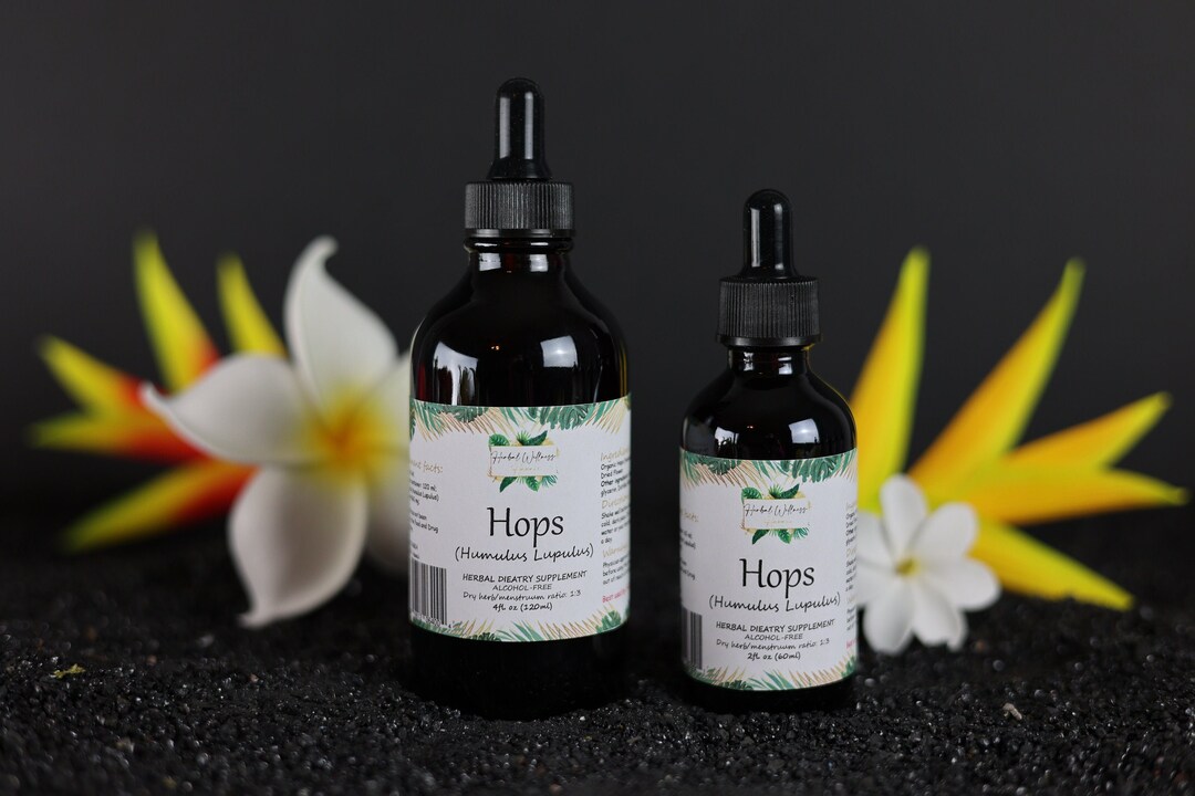Hops Alcohol-free (humulus Lupulus) Dried Flower Liquid Extract - Etsy