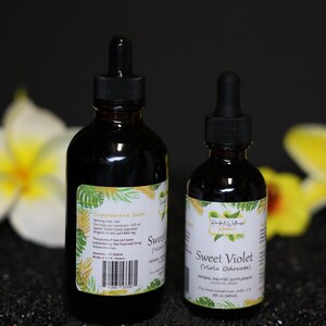 Sweet Violet (viola Odorata) Organic Dried Leaf Herbal Tincture Alcohol ...