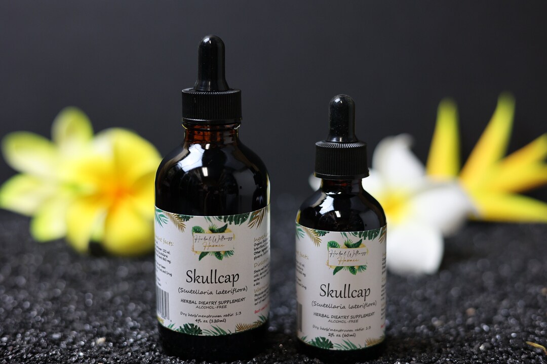 Skullcap (scutellaria Lateriflora) Dried Herb Alcohol-free Tincture - Etsy